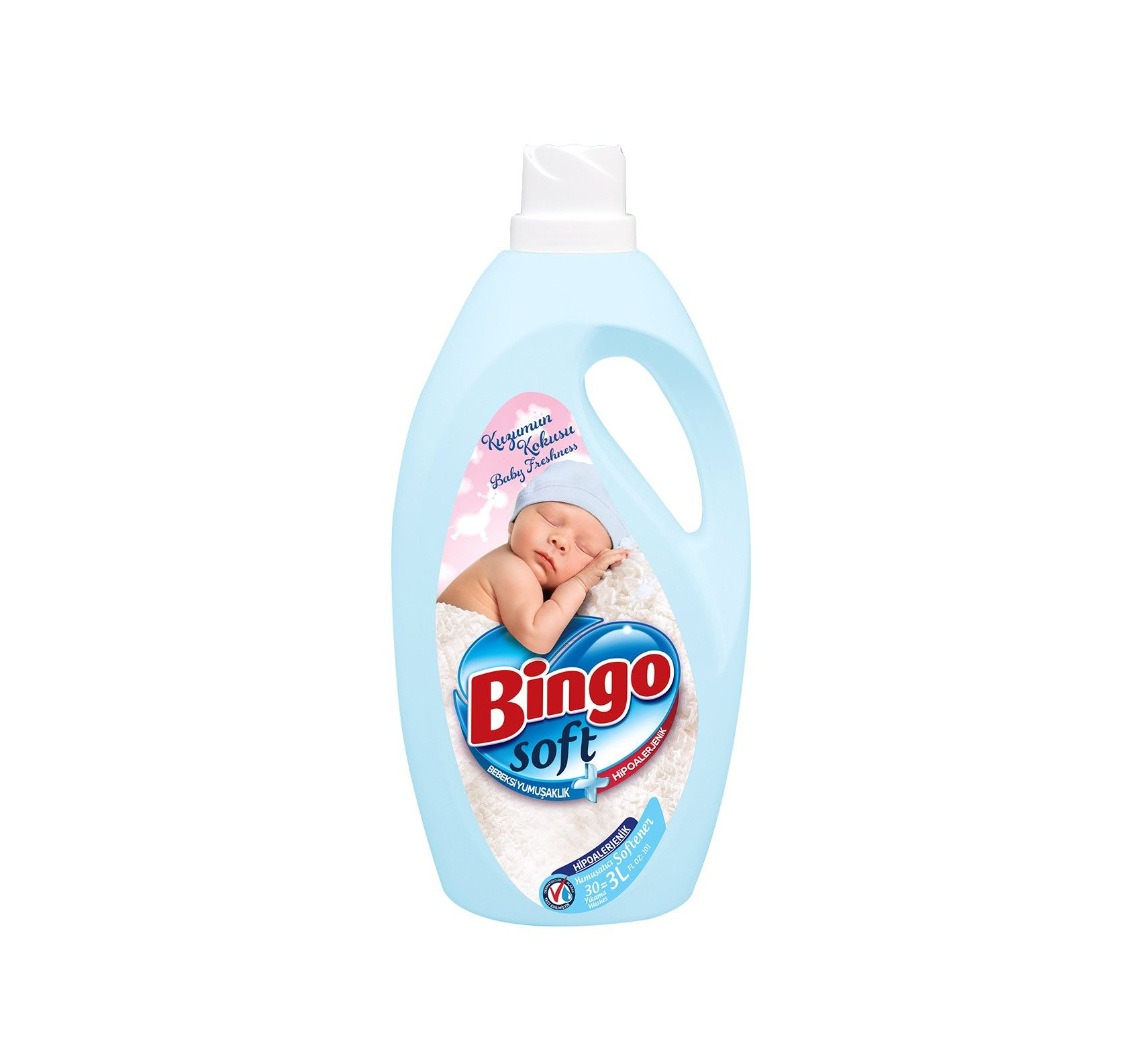 Кондиционер ополаскиватель для белья Bingo Soft BABY FRESHNESS 3 л.