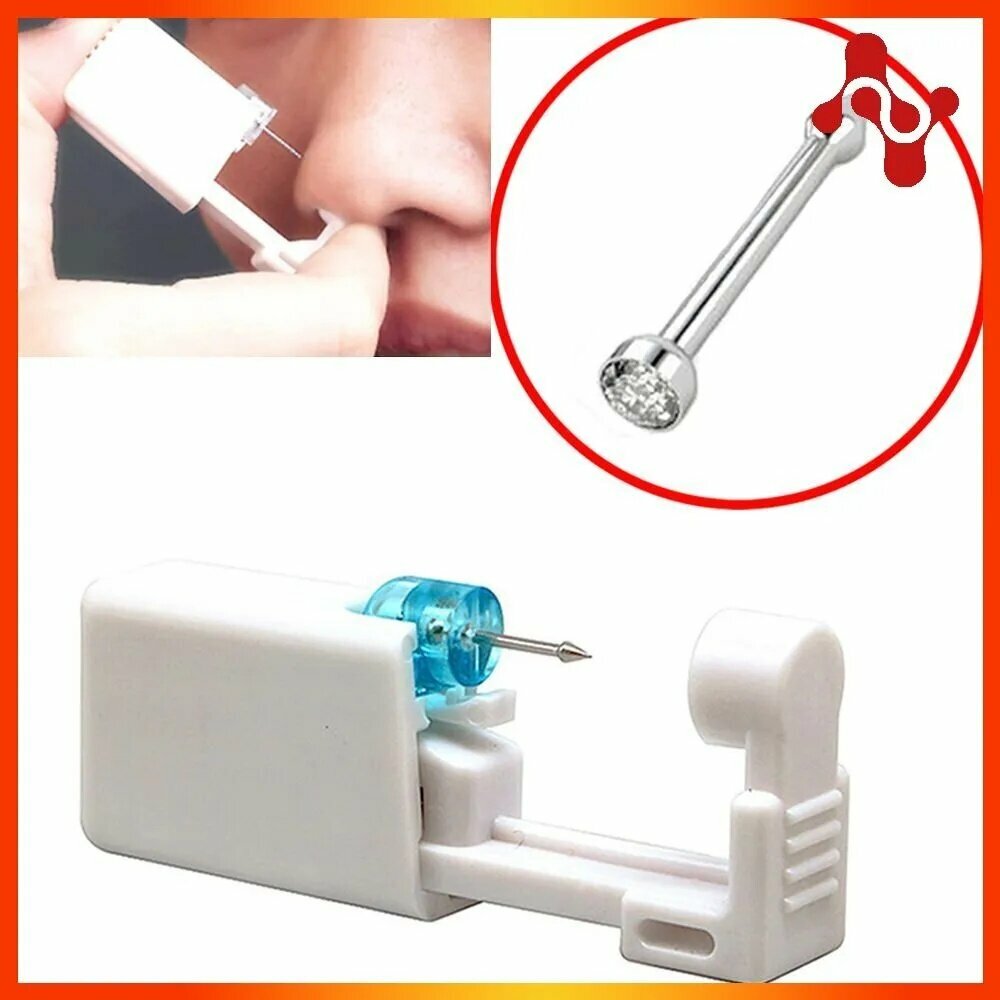 Пистолет для прокола крыла носа (1шт), пирсинг в нос,