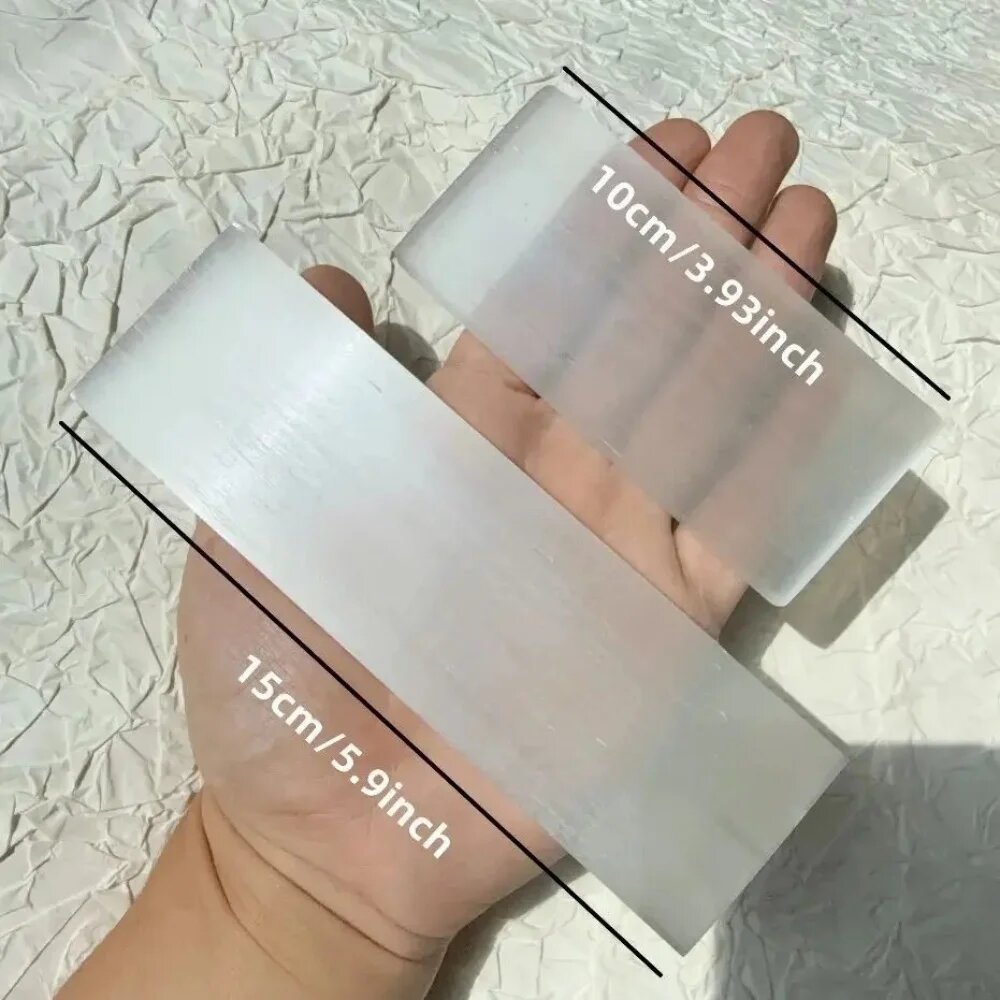 Селенит прямоугольный, 13-15см, для очищения