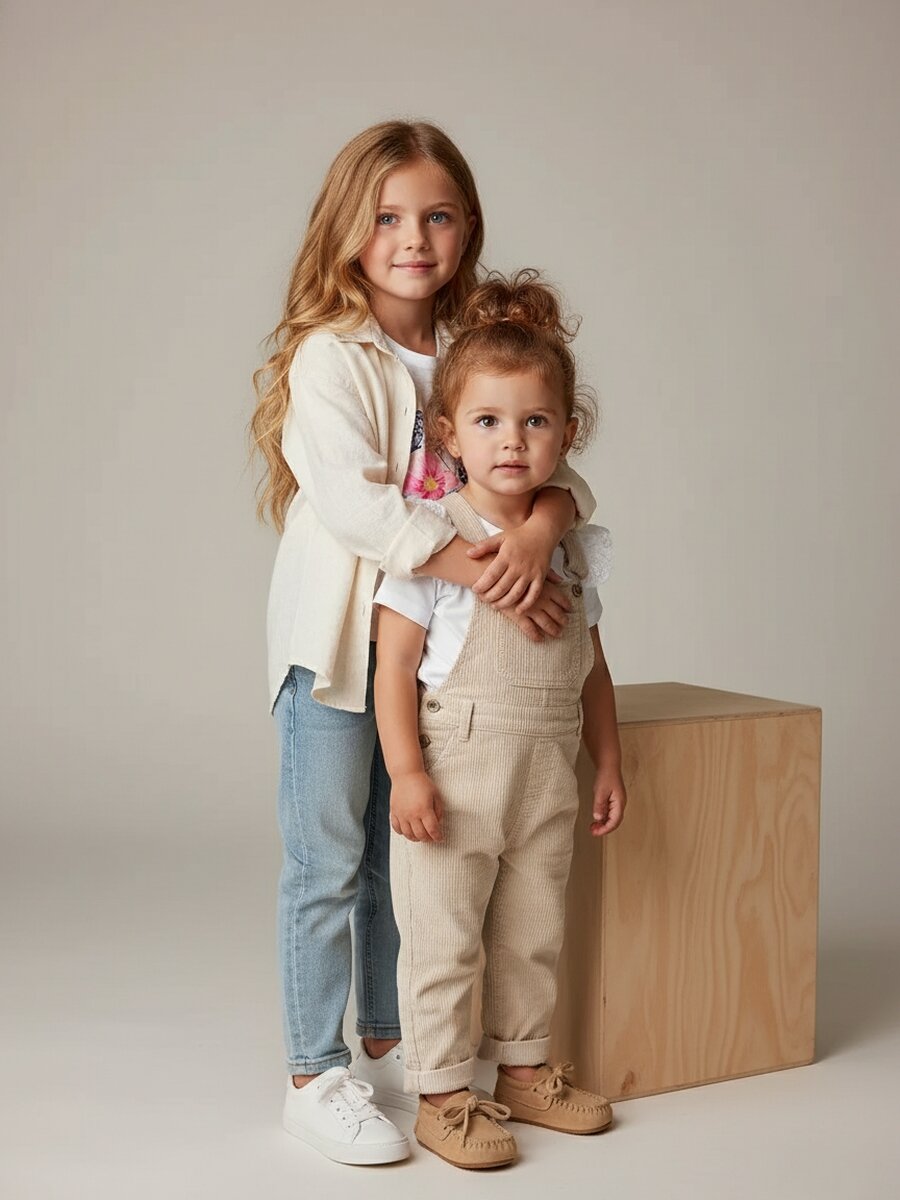 Футболка Max&Jessi Зима 2026, размер 4-5 лет, белый — фото 1