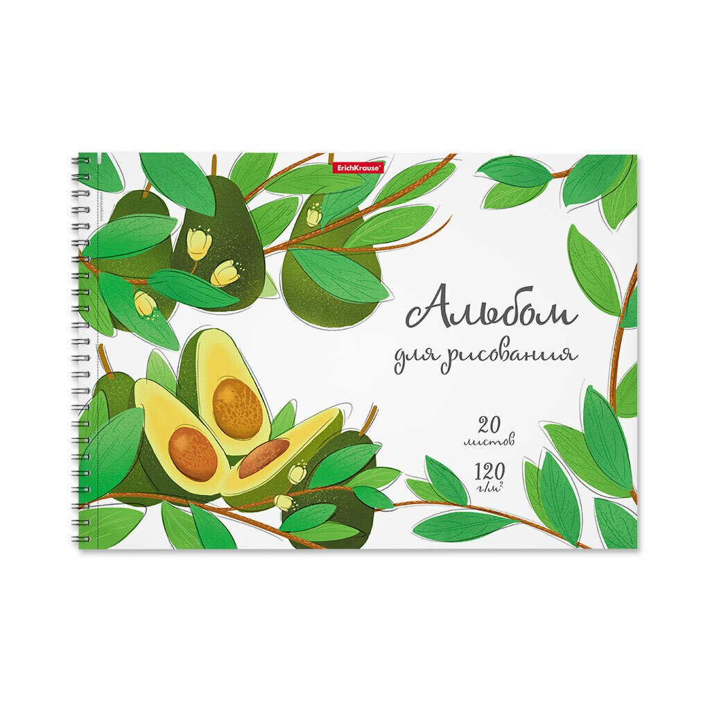 Альбом для рисования на спирали Juicy Fruits, А4, 20 листов, микроперфорация, арт. 58577