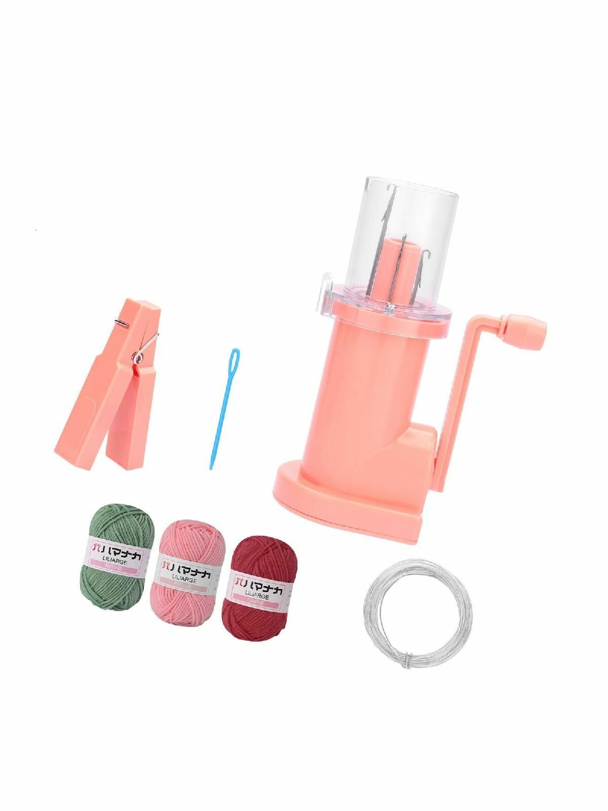 Ручная вязальная машина для шнуров, Розовый