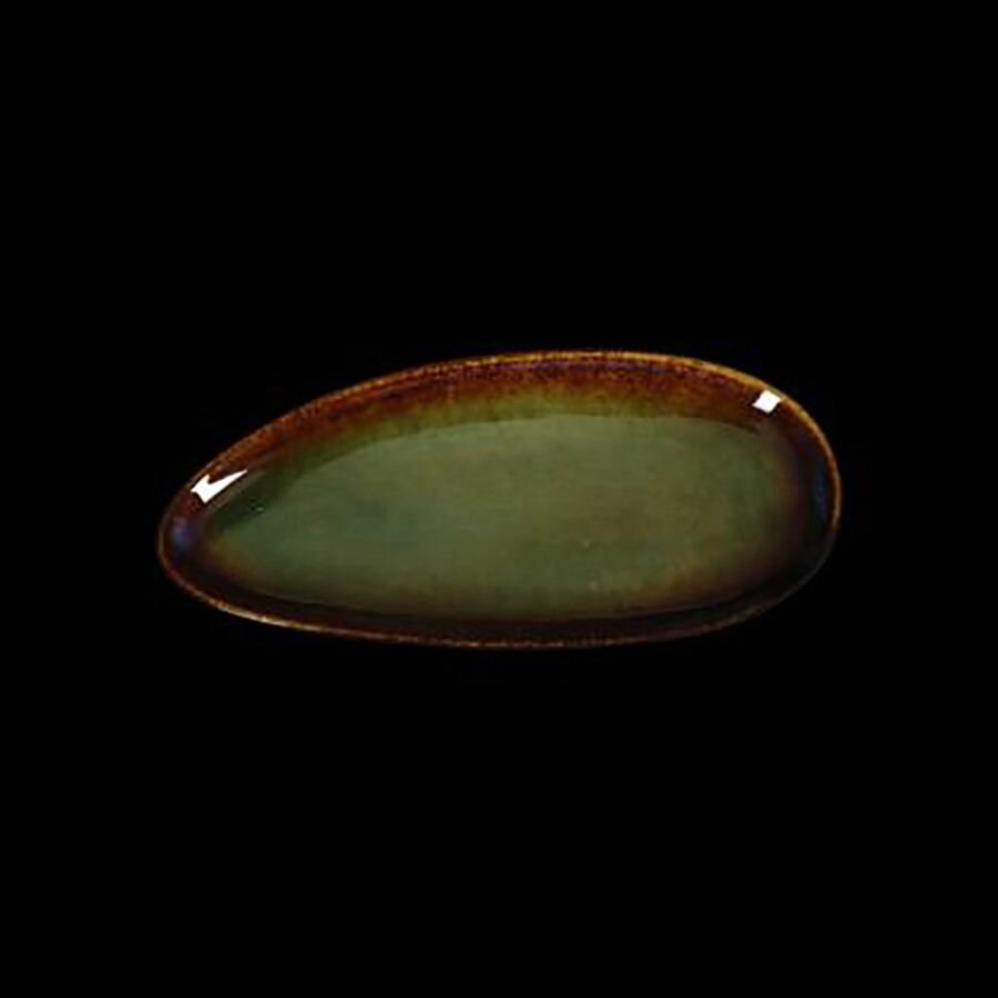 Блюдо сервировочное Corone Verde, фарфор, 26x11,5 см