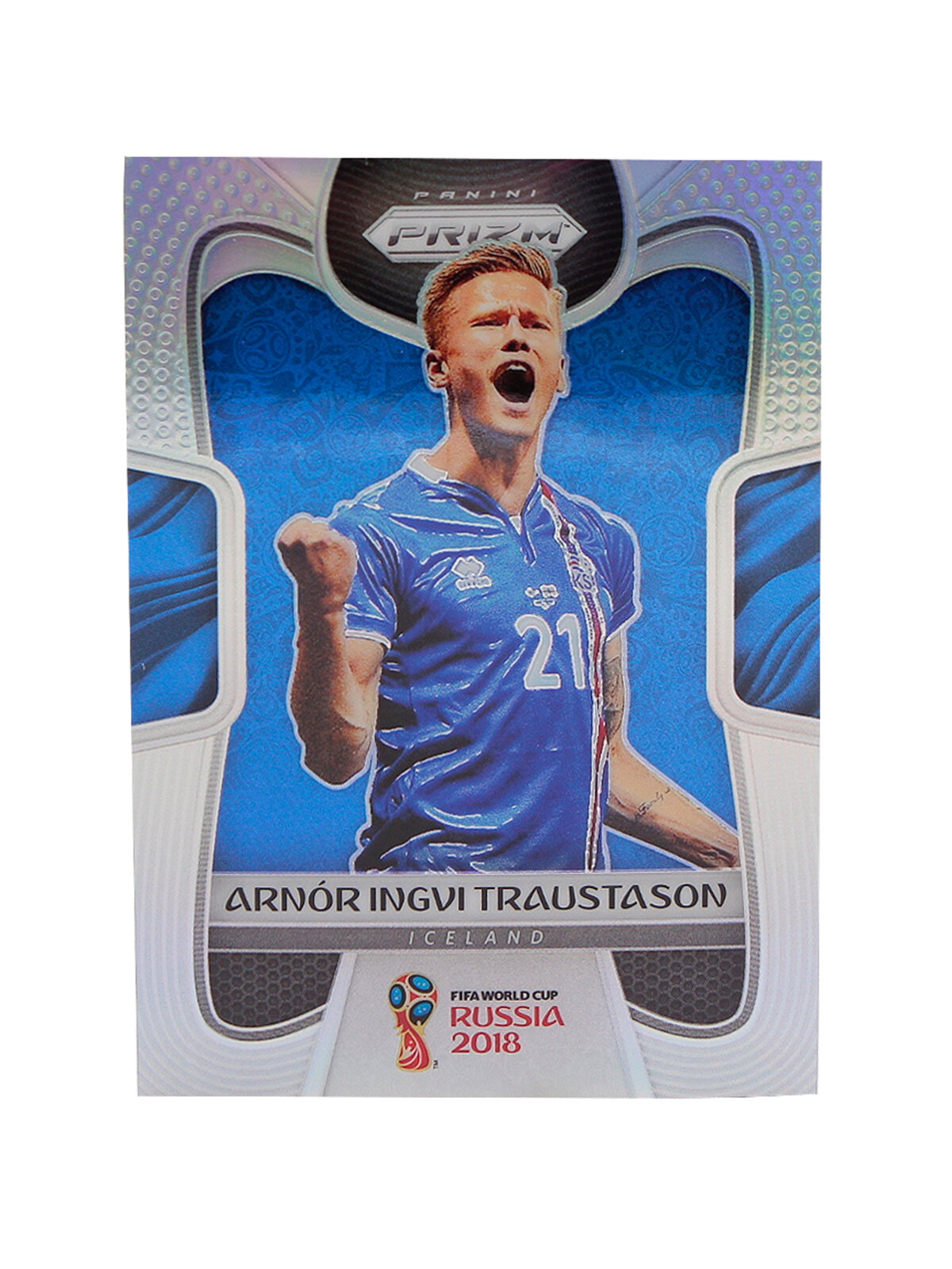 Коллекционная карточка Panini Prizm FIFA World Cup Russia 2018: #102 Arnor Ingvi Traustason - Base