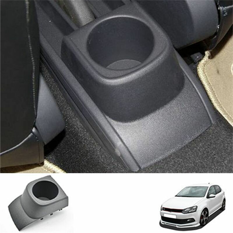Подстаканник для центральной консоли VW Polo 6R 2010-2018, номер 6R0 862 533 B, черный (ABS), для напитков 1 шт.