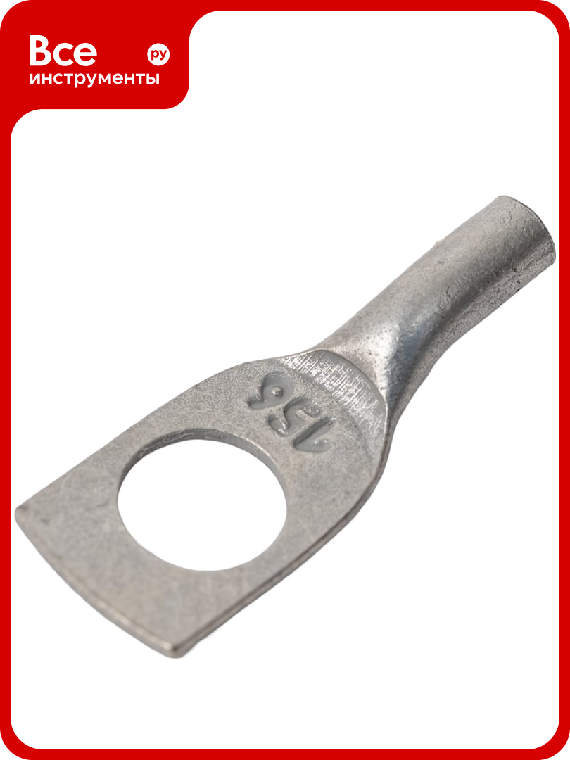 Наконечник ТМЛ (ЮМП) ТМЛ-P-1,5-6 Р-типа, трубчатый, медный луженый, кольцевой, 1,5мм2, под винт М6 elcТМЛ-Р-1.5-6-ЮМП