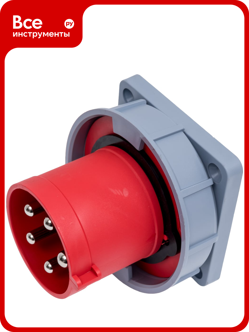 Вилка Dekraft для скрытой проводки, кабельная установка, защита IP67, трехполюсная с крышкой, цветной вариант