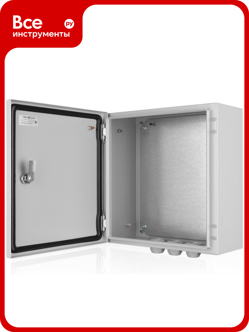 Щит монтажный навесной элма ОЩН 331 IP66 с кабельными вводами 6-002
