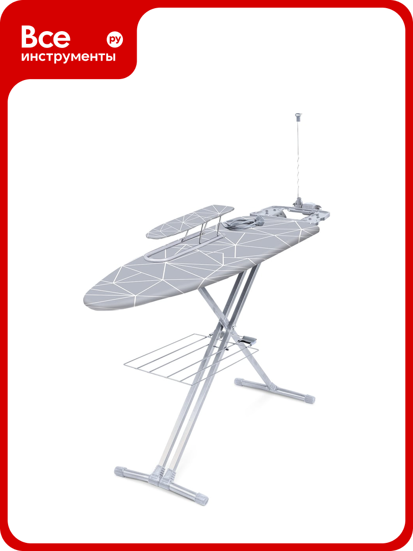 Гладильная доска Nika 9 тефлон НТ9 НТ9/4 с линиями на сером