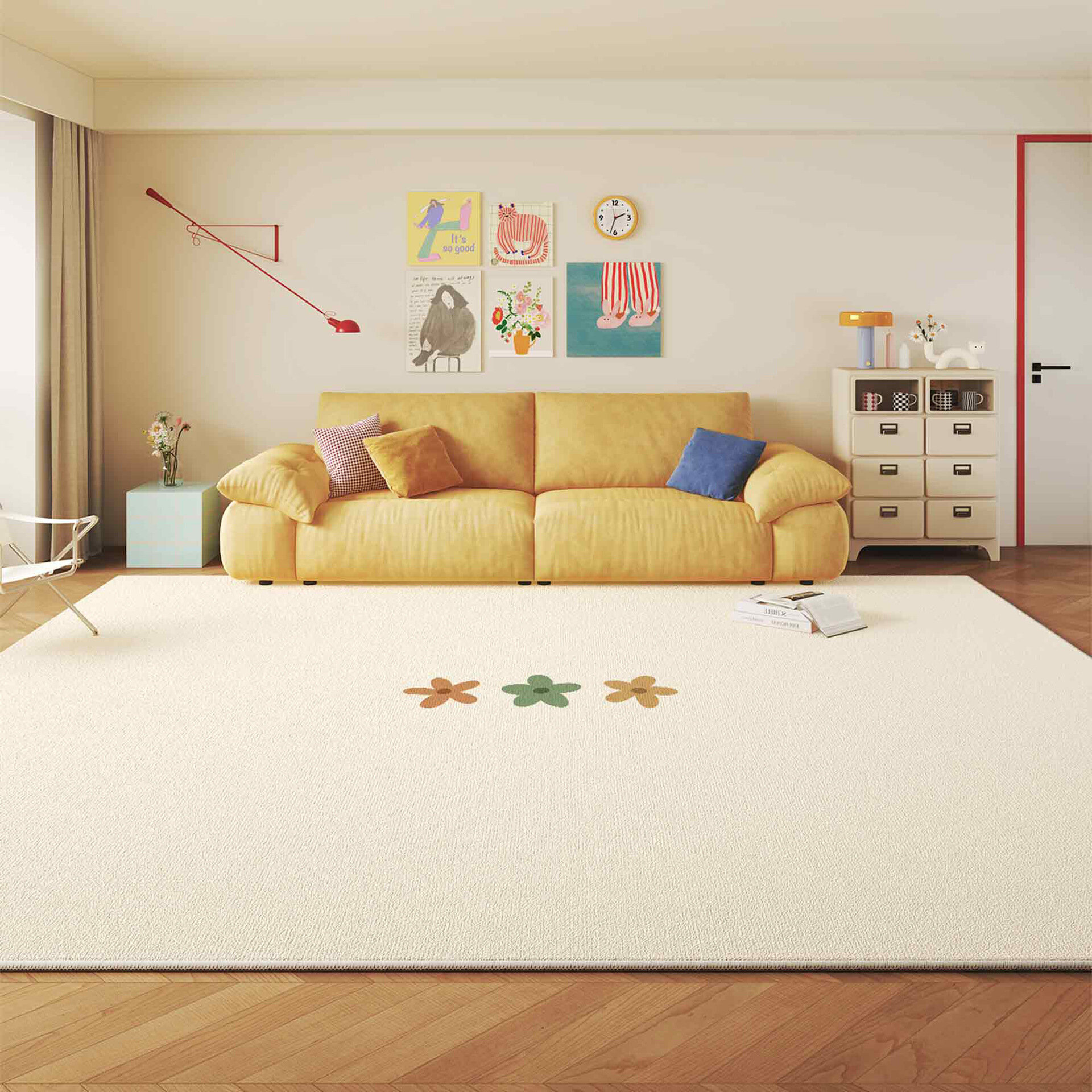 Ковровое покрытие/ворсовый коврик/удобный коврик, подходящий для детских комнат или гостиных, 50x80 см.