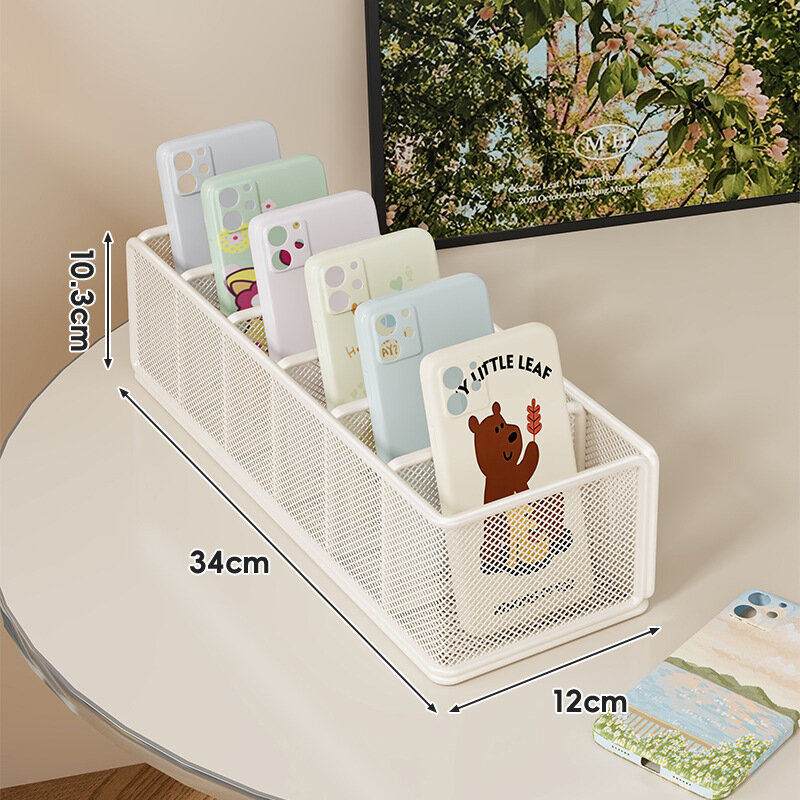 Коробка для хранения чехлов для телефонов, настольный органайзер с несколькими отделениями, коробка для хранения кабелей, выставочная коробка, стеллаж для хранения