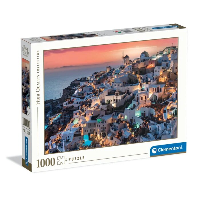 Пазл Clementoni 1000 Оттенки Санторини, арт.39885, классический