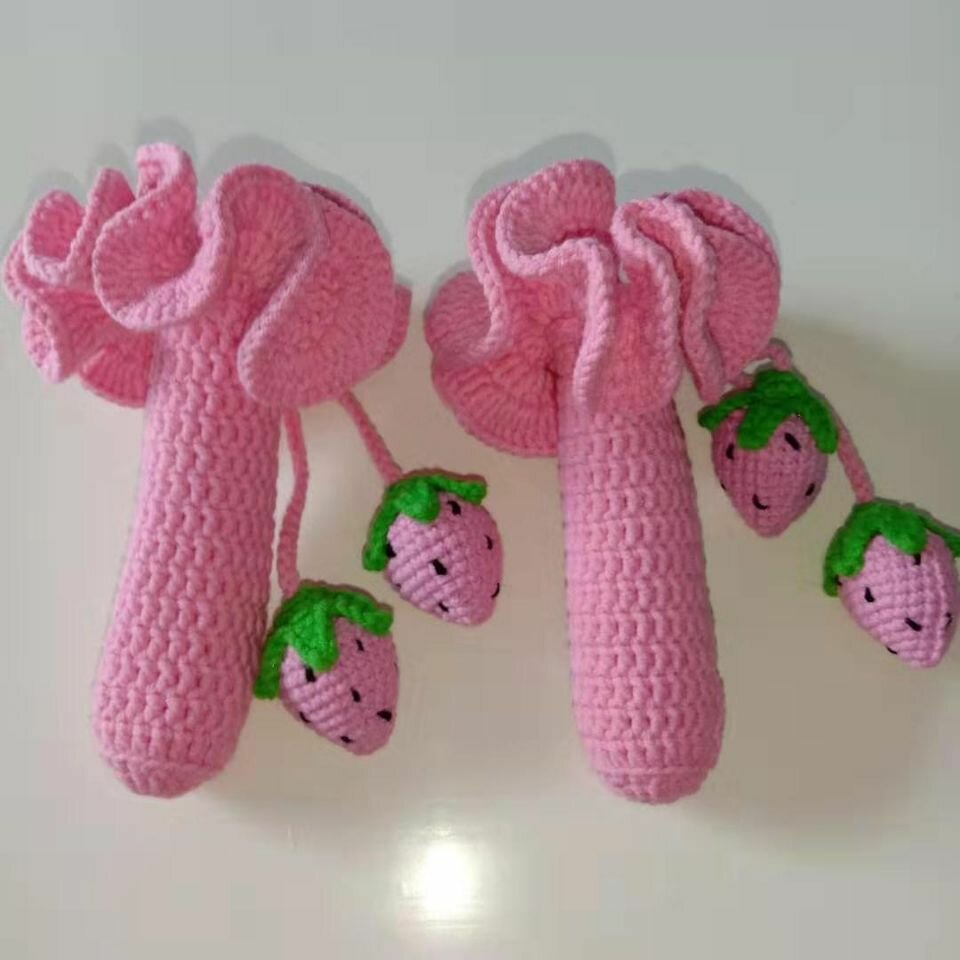 Вязаные вручную шерстяные чехлы на руль для электровелосипедов, трициклов и велосипедов, декоративные чехлы, теплоизоляционные охлаждающие чехлы.