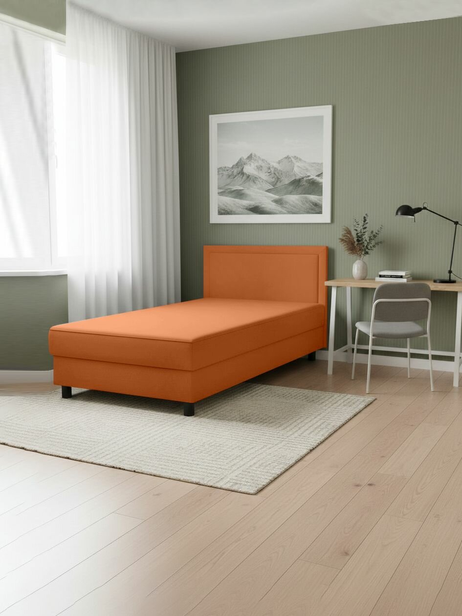 Тахта Прима фокус- мебельная фабрика 90х200х86 см терракотовый