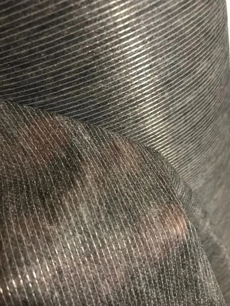 Флизелин клеевой нитепрошивной на отрез для шитья и рукоделия, цвет серый, ширина 90 см, длина 1 м