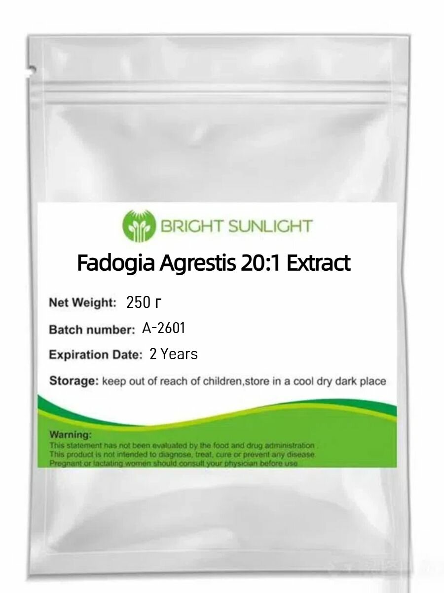250 г органического порошка экстракта Fadogia Agrestis в соотношении 20:1