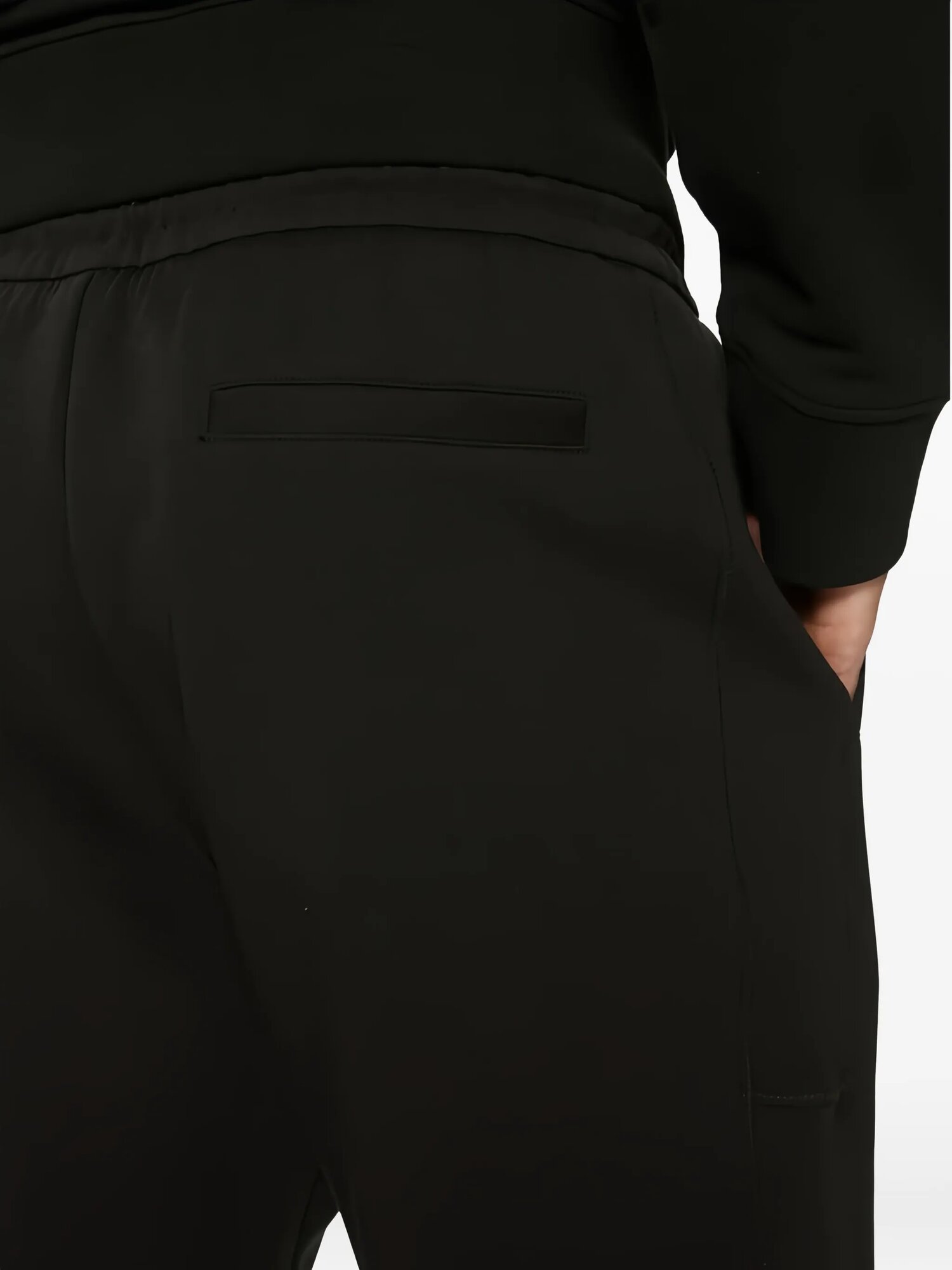 Брюки Armani Exchange Drawstring track pants, размер XL, black/black — фото 1