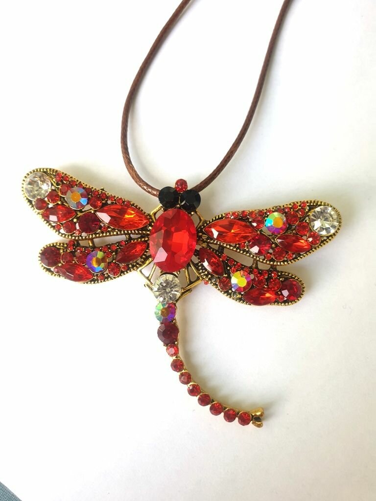 Брошь, стразы, стекло