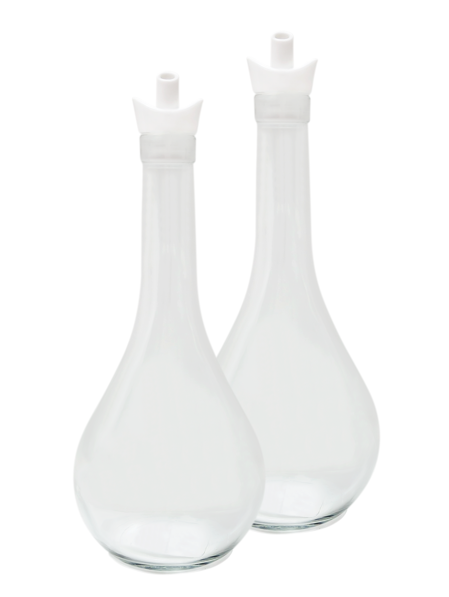 Бутылка для масла и уксуса стеклянная (с дозатором), "Хрустальный Звон", 2шт. по 500мл.