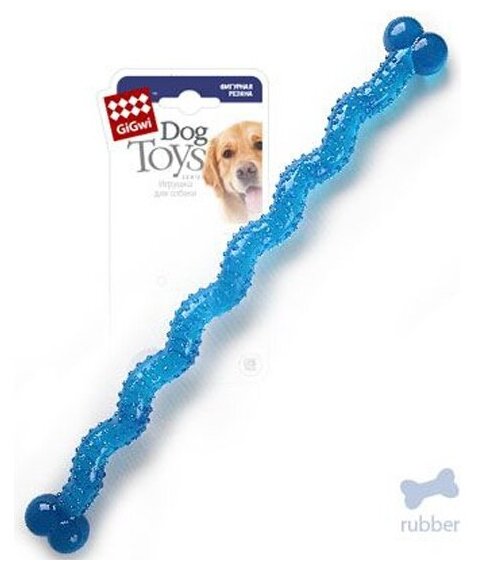 Игрушка для собак Gigwi Косточка резиновая длинная 48см, серия CATCH & FETCH