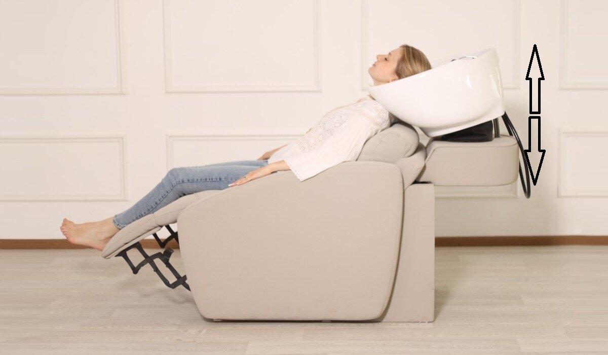 Мойка парикмахерская Сохо Ройс (2 мотора) (реклайнер + электро регулировка высоты раковины) IMIN - Имидж Инвентор