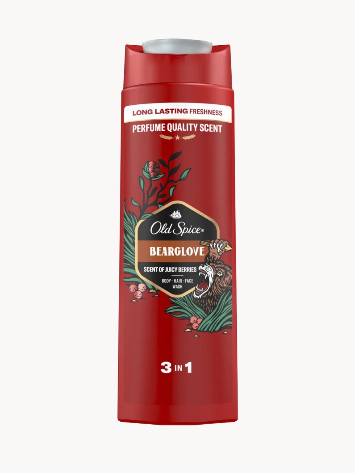 OLD SPICE мужской гель для душа + шампунь 3 в 1 Bearglove 400мл