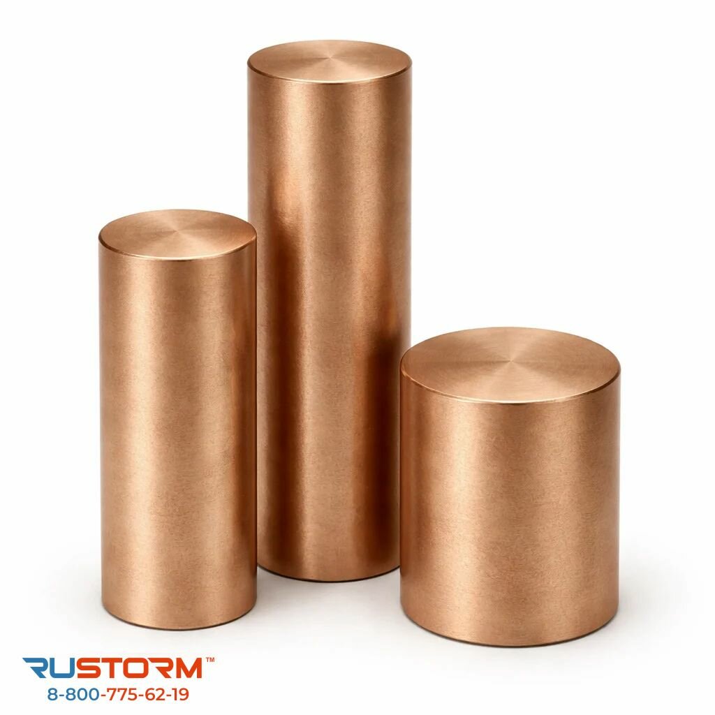 Круг бронзовый 60х100 мм БрОЦ4-3 заготовка (пруток, стержень)