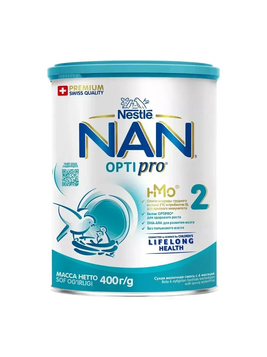 Nan 1 optipro смесь с олигосахаридами 400 г