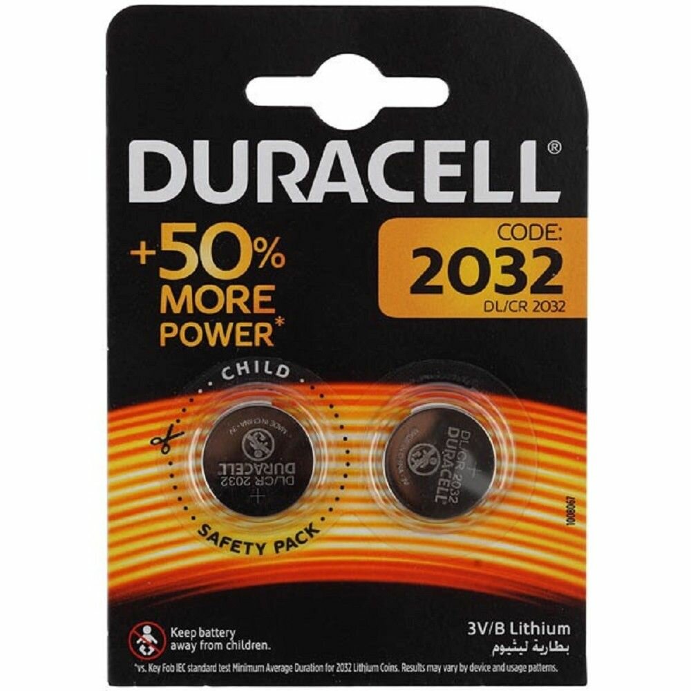 Duracell Батарейки CR2032-2BL (2 шт. в уп-ке)
