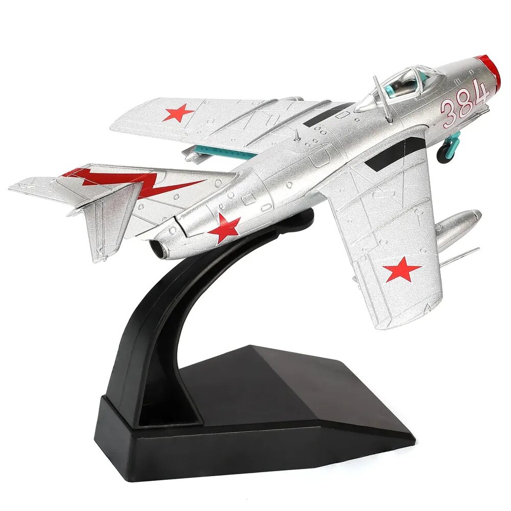 Коллекционная военная модель самолета МиГ-15 Рыбный в масштабе 1:72. Советский истребитель, металлический, литой. Подходит для сбора и в качестве подарка.