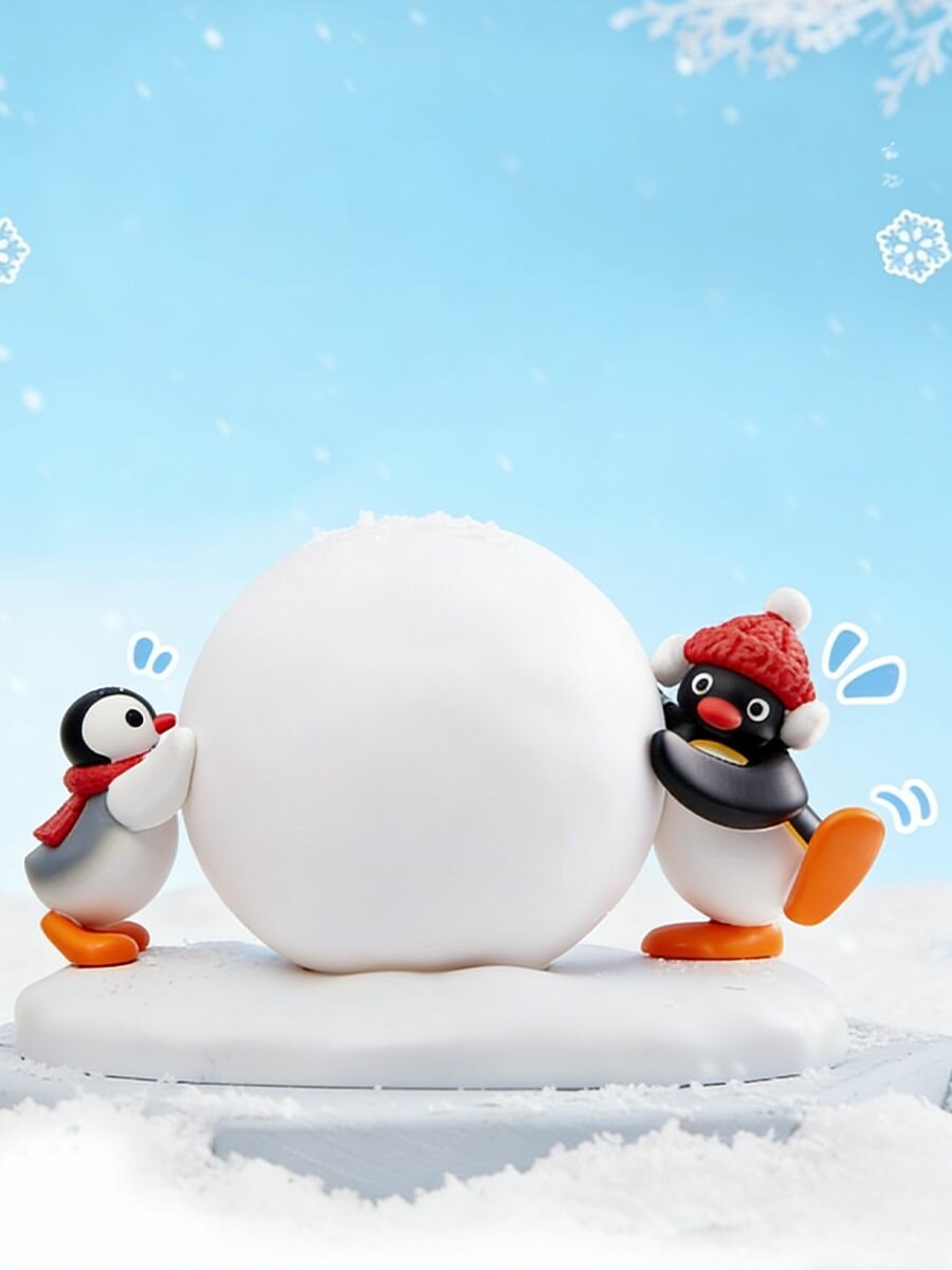 Фигурка Аниме Pingu - Игрушка Ночник Рождественский, Новогодний Подарок, Размер 18 См