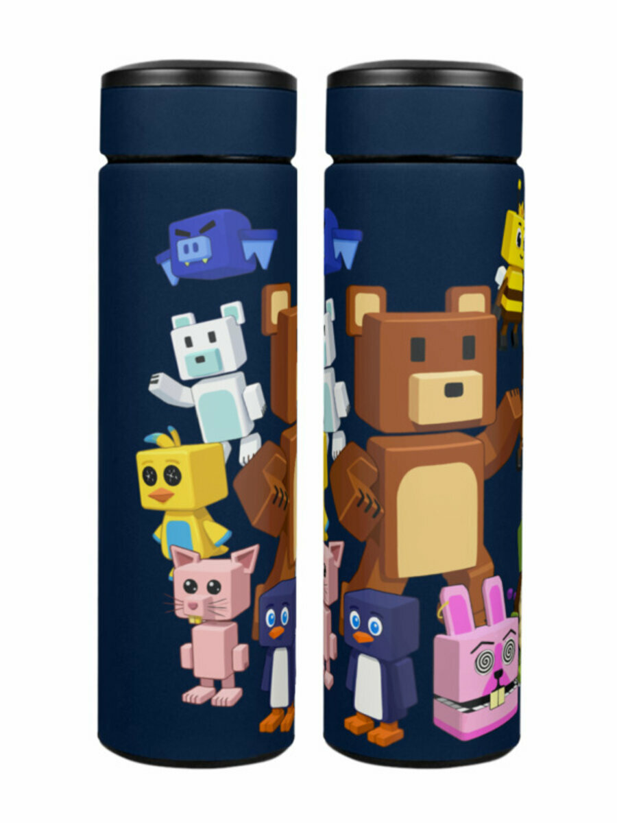 Термос «super bear adventure игрушки супер беар адвенчер» (темно-синий)