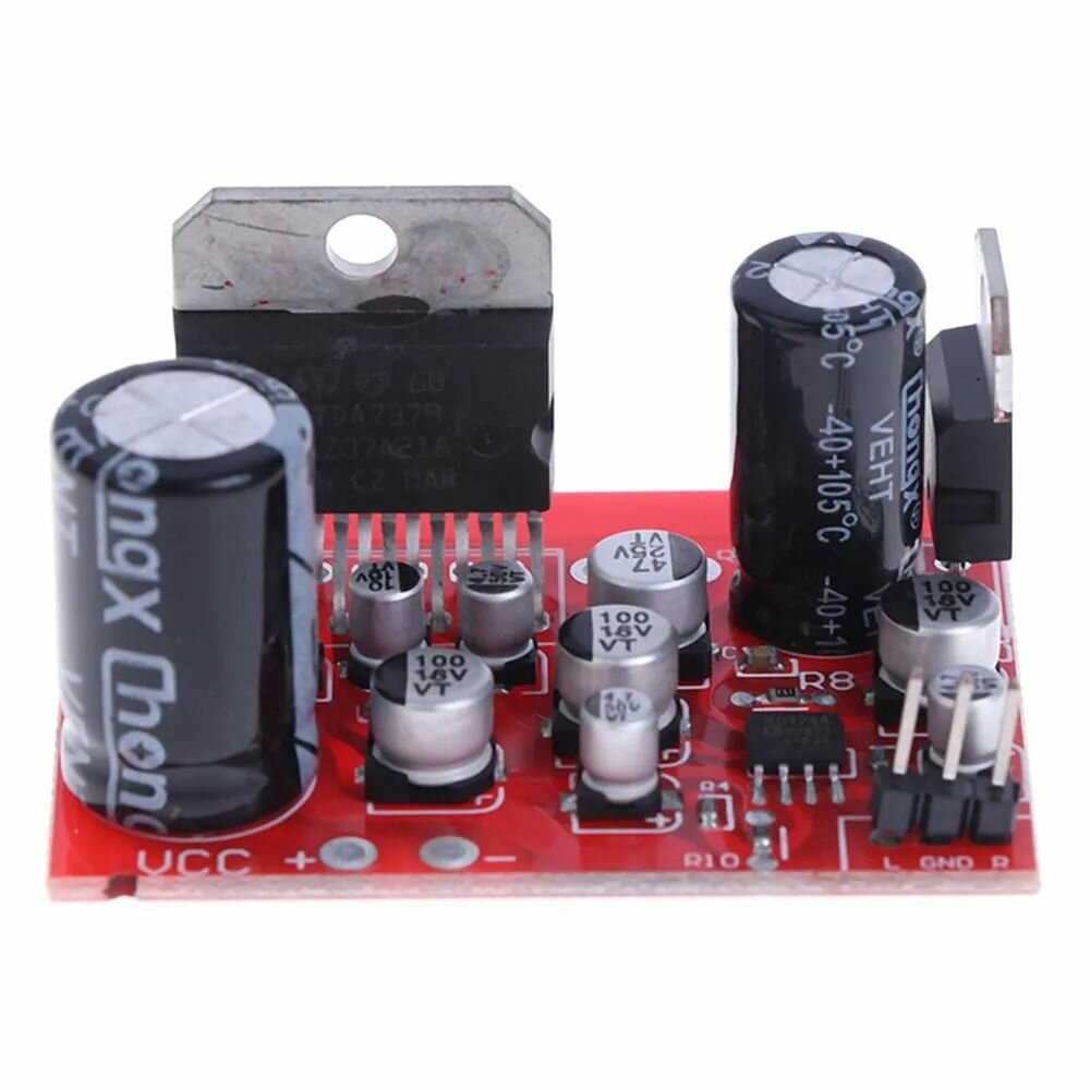 Усилитель мощности TDA7379 с платой AD828, 2 канала, выходная мощность 2*39 Вт, напряжение питания 9-17.5 В