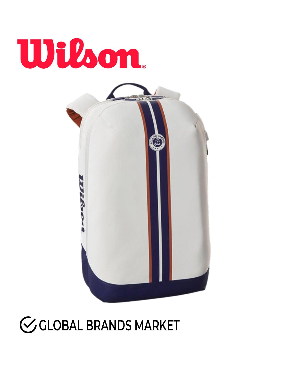 Теннисный рюкзак Wilson Roland Garros Super Tour Tennis Backpack, белый/синий