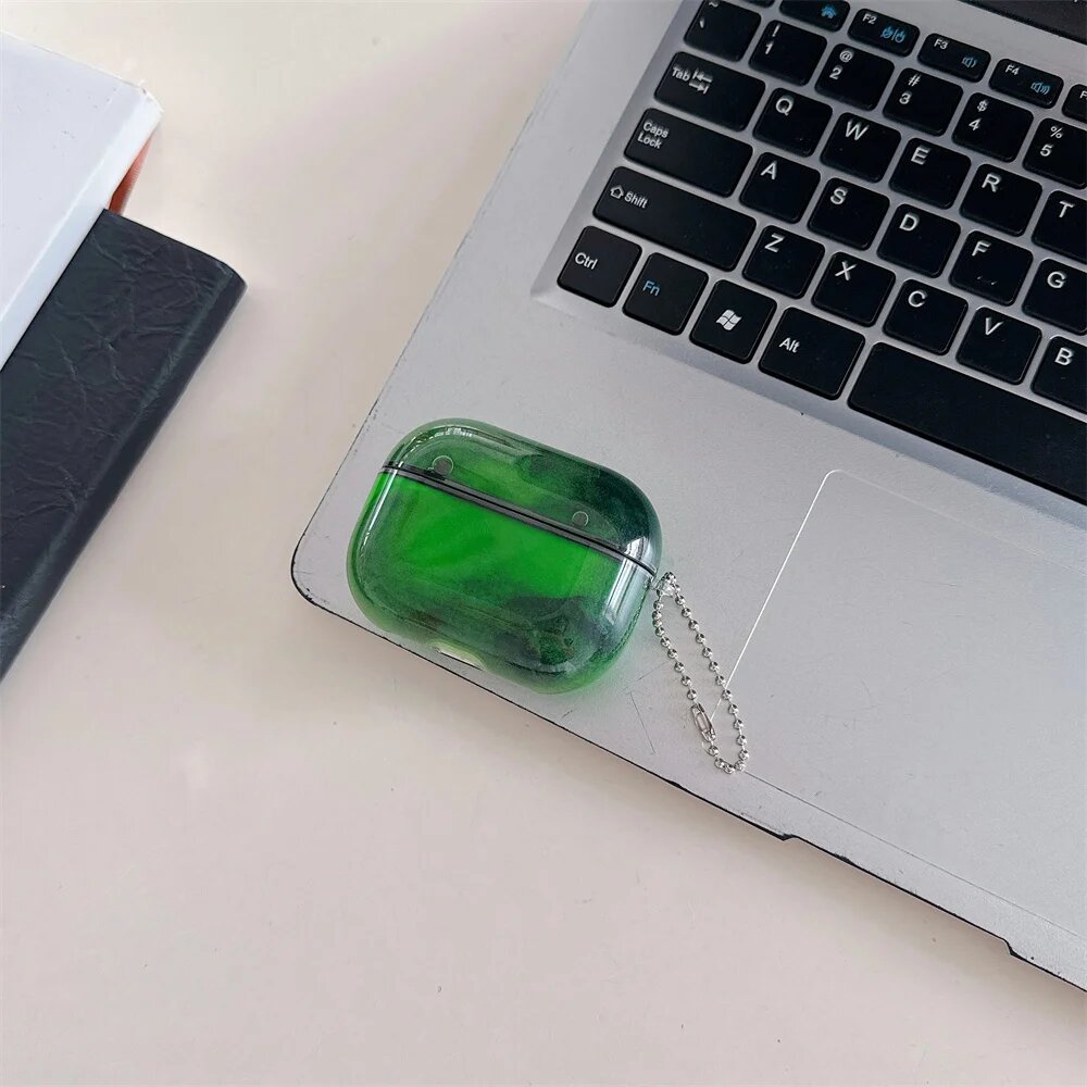 Чехол для AirPods Pro 3 зеленый Quicksand