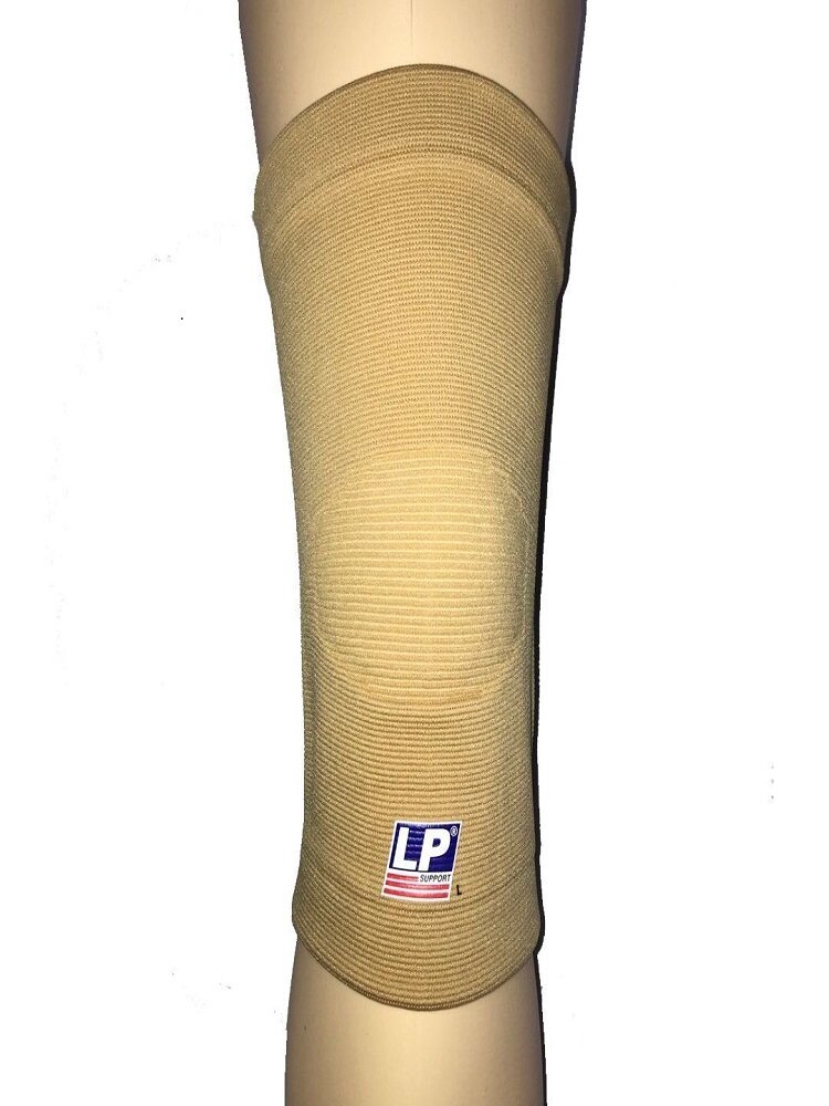 Ортез эластичный на коленный сустав LP SUPPORT, размер М, бежевый