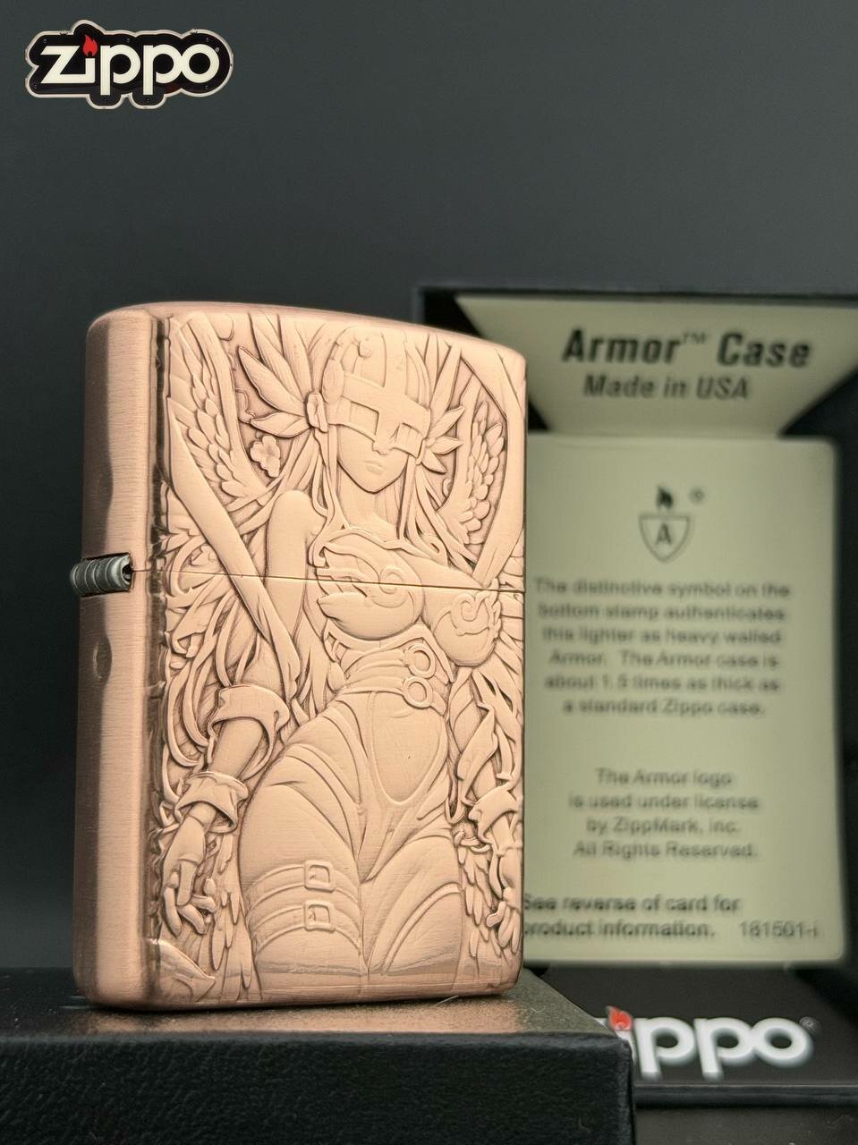 Бензиновая Зажигалка Zippo Armor Fallen Angel