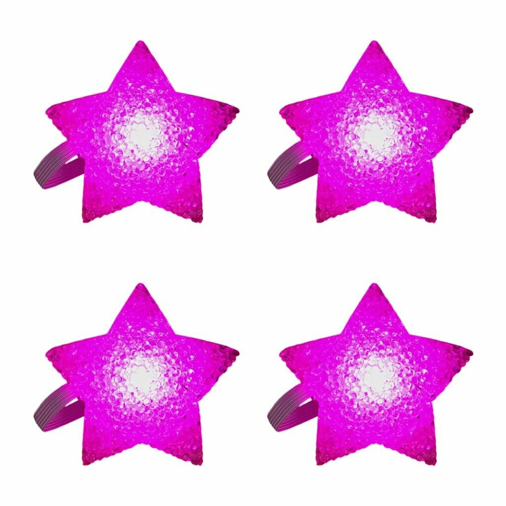 1 упаковка из 4-х ручных реквизитов для танцевального представления star light-pink shell pink light