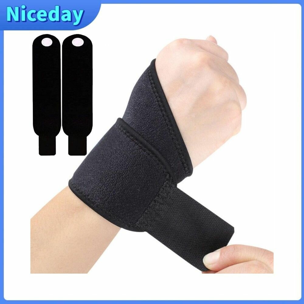 2шт Наручный Бандаж, Регулируемый, для Фитнеса и Спорта