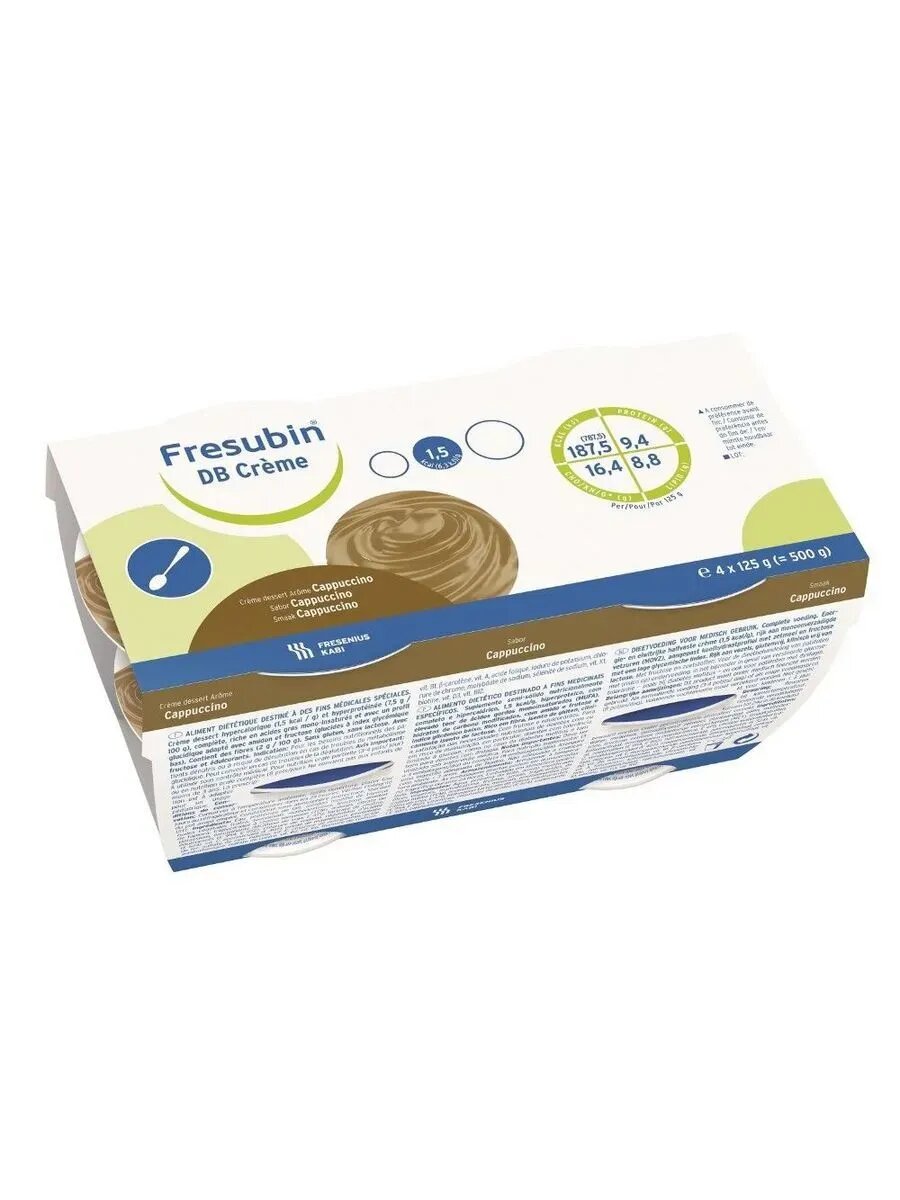 Фрезубин диабет крем со вкусом капучино 125 гр 4 шт.-1уп.
