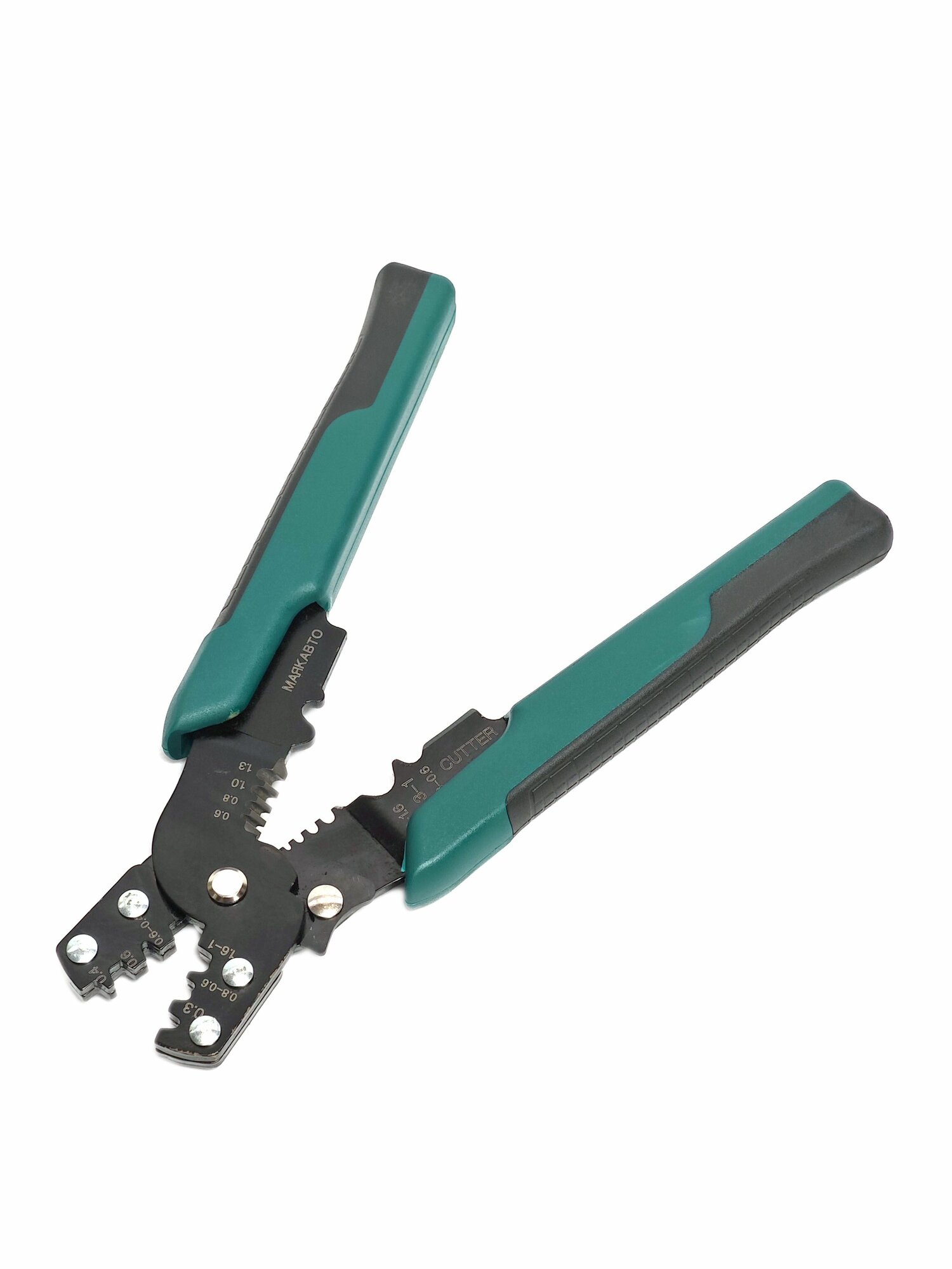 Кримпер для обжима наконечников и клемм / Стриппер для зачистки проводов и снятия изоляции / Пресс-клещи обжимные многофункциональные / кусачки для проводов, 6806, МаякАвто