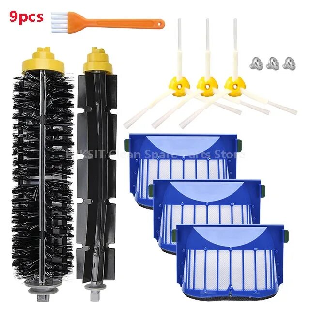 Запчасти для робота-пылесоса iRobot Roomba, фильтр нера, основная и боковая щетки для iRobot Roomba 600, 585, 595, 600, 610, 615, 620, 625, 630, 635, 645, 650