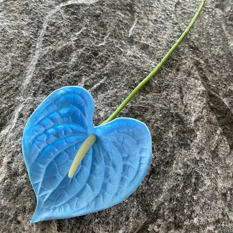 Искусственный антуриум из пластика для 3D печати Бирюзовый, 24