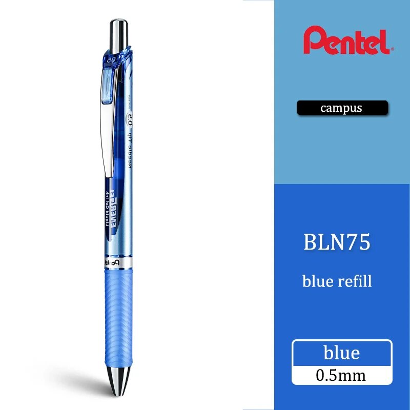 Гелевая ручка Pentel BLN75 ENERGEL 0,5 мм Синий, Blue rod blue core