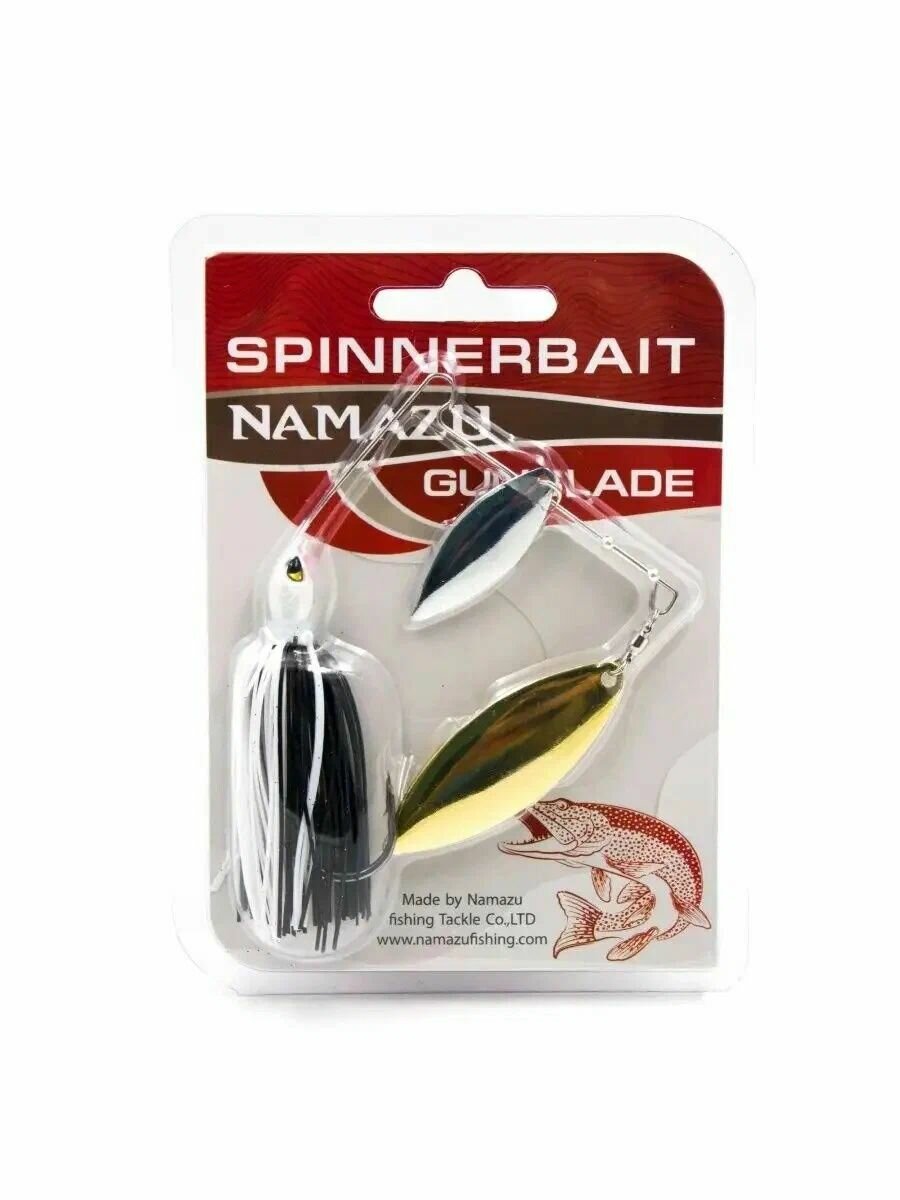 Спиннербейт Namazu GUNBLADE Long16 г, цвет 4 Черный