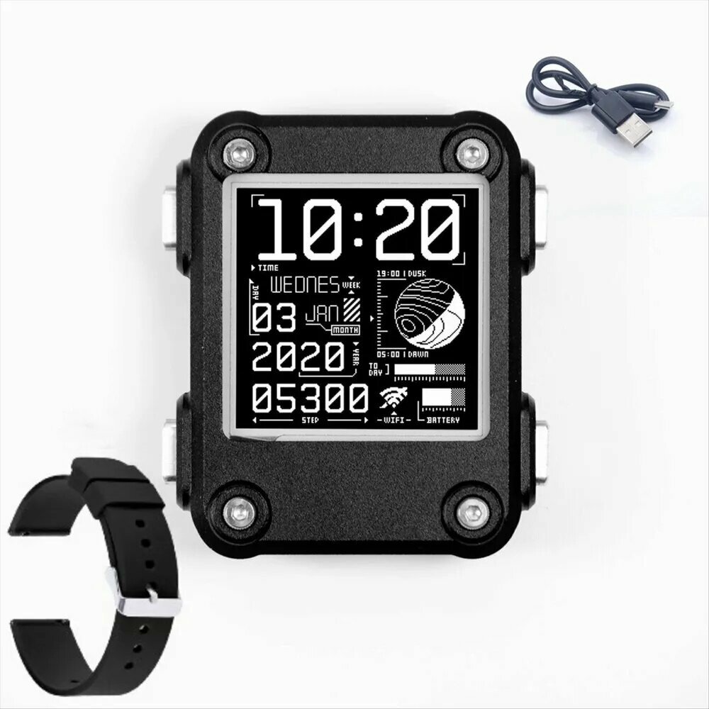 Программируемые Часы Watchy V2.0 PLUS На Базе ESP32 С Полностью Открытым Исходным Кодом