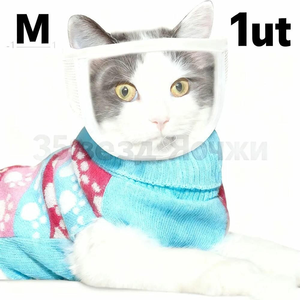 Намордник воротник для кошек ELITEPAD, 30-35см, M (Вьетнам)