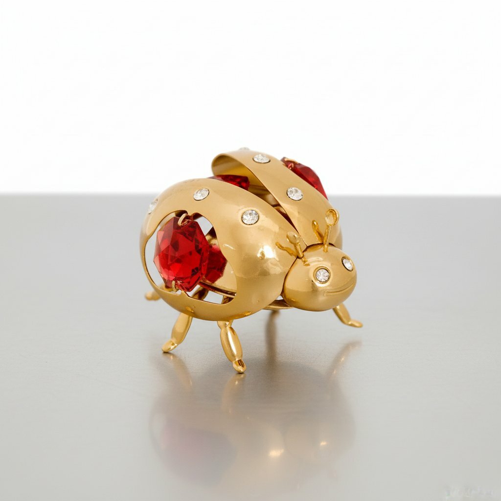 Фигурка Божья коровка с цв. кр. A1976371 Crystal Temptations, Металл, кристалл
