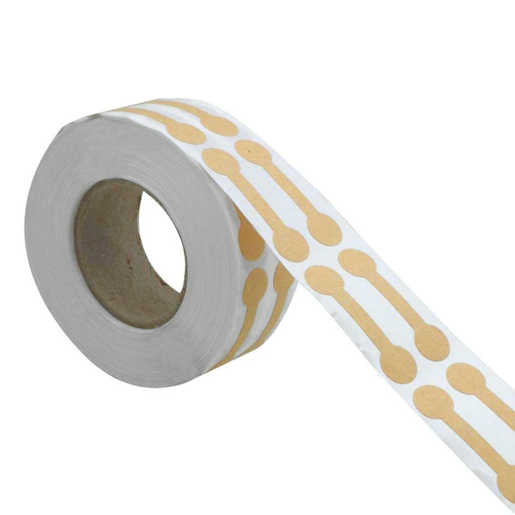 Самоклеящиеся бирки из крафт-бумаги, Коричневый