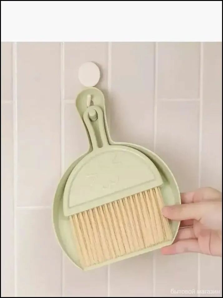 Для рабочего столаМини-набор щетка и совок для уборки Маленькая метелка для крошек, пыли и клавиатуры Компактный комплект для дома и офиса